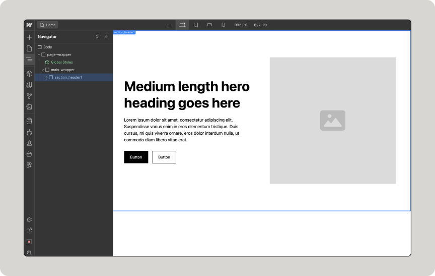 Application Components | Webflow Library